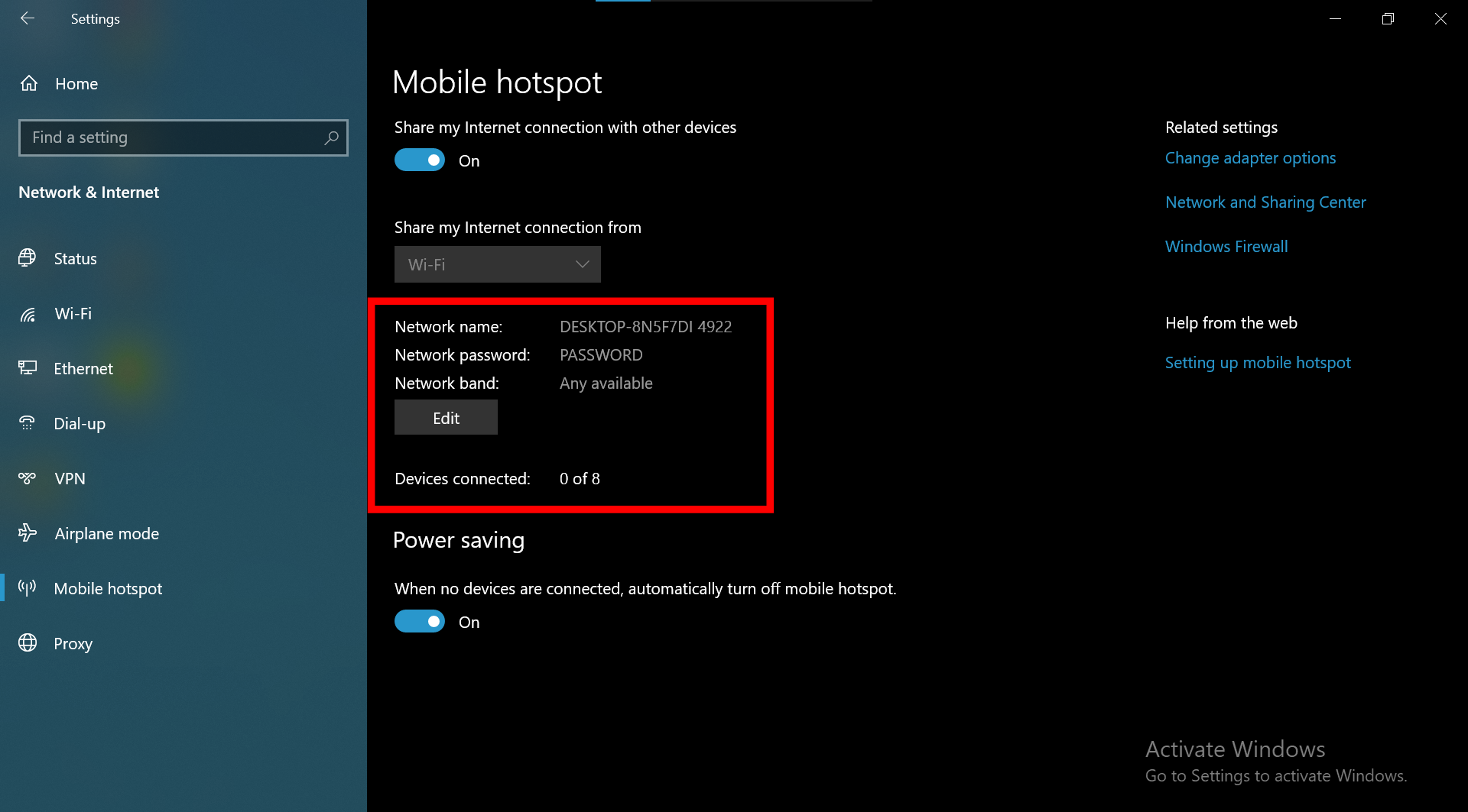 How to Set Up Windows Mobile Hotspot Feature