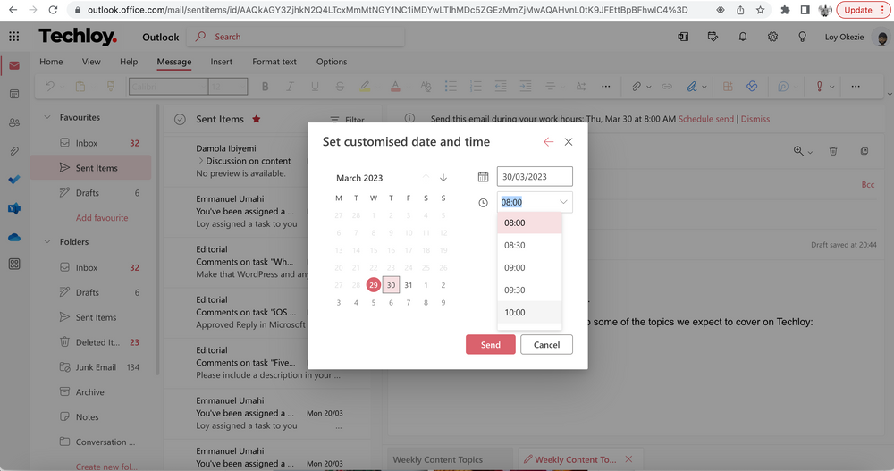 How to Schedule Emails in Microsoft Outlook with Ease