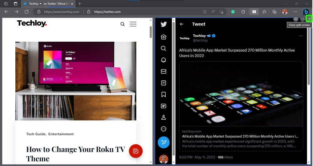 How to Split Screen in Microsoft Edge Browser