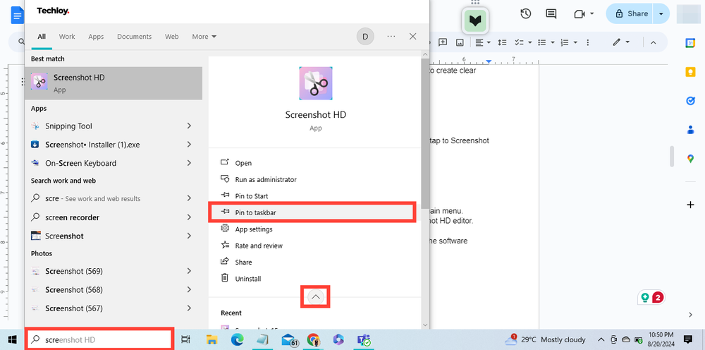 How to annotate your photos using Screenshot HD tool on Windows PC