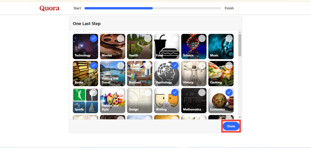 How to set up a Quora account