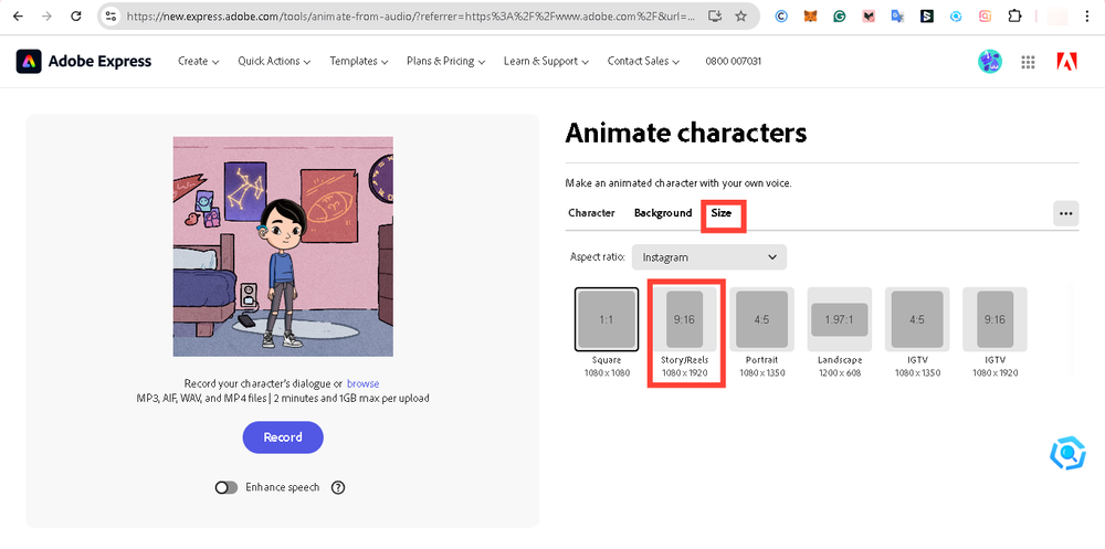 How to Animate Characters Using Adobe Express