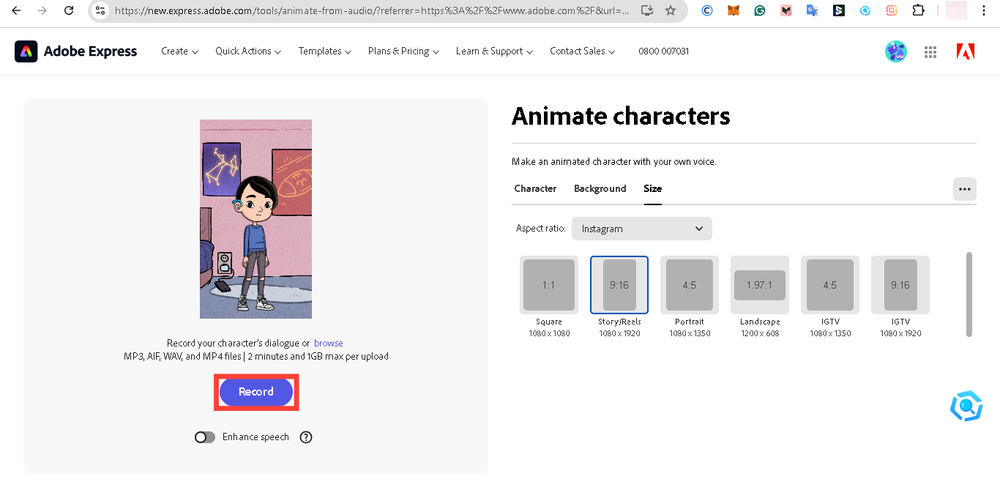 How to Animate Characters Using Adobe Express