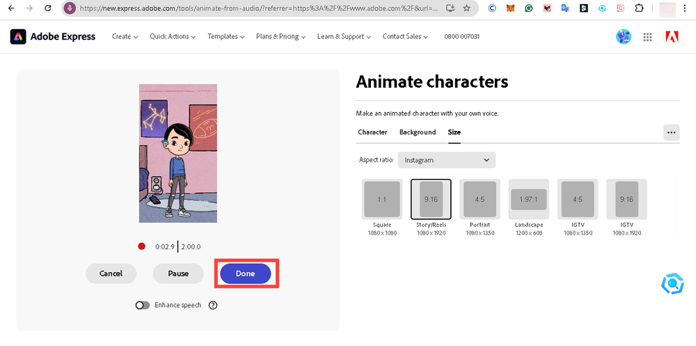 How to Animate Characters Using Adobe Express