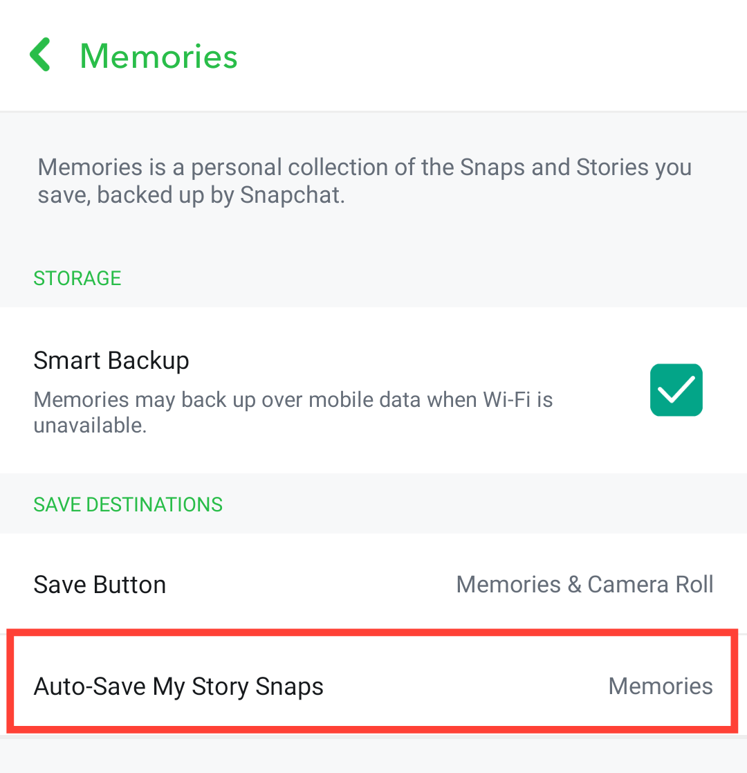 How to disable saving snaps in memory