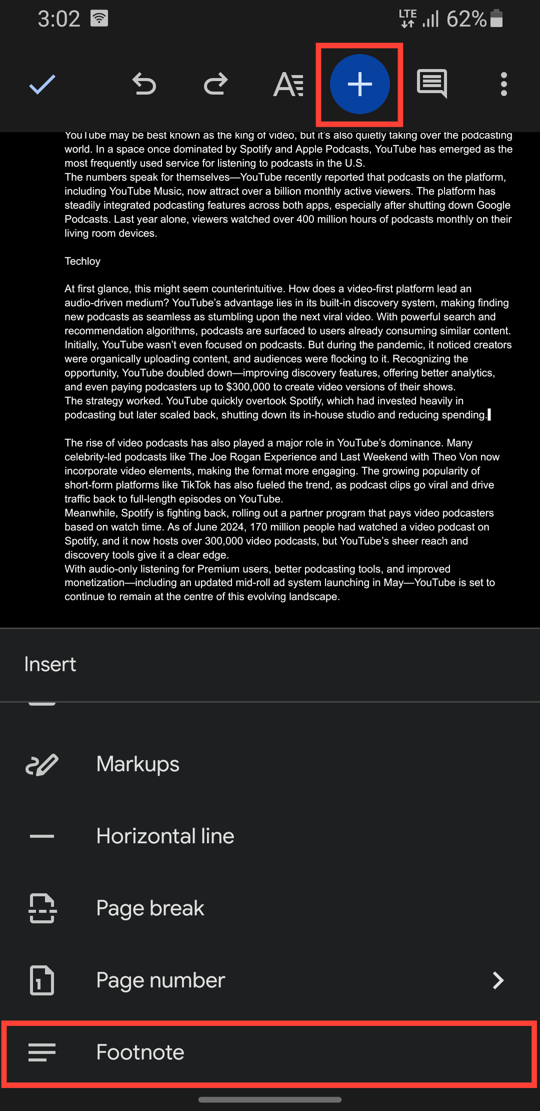 How to Add Footnotes in Google Docs and Microsoft Word