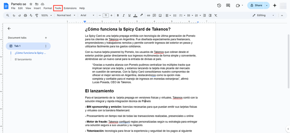 How to Translate Documents on Google Docs