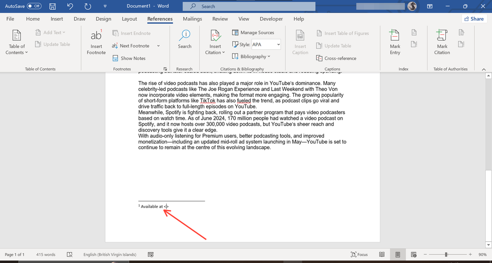 How to Add Footnotes in Google Docs and Microsoft Word