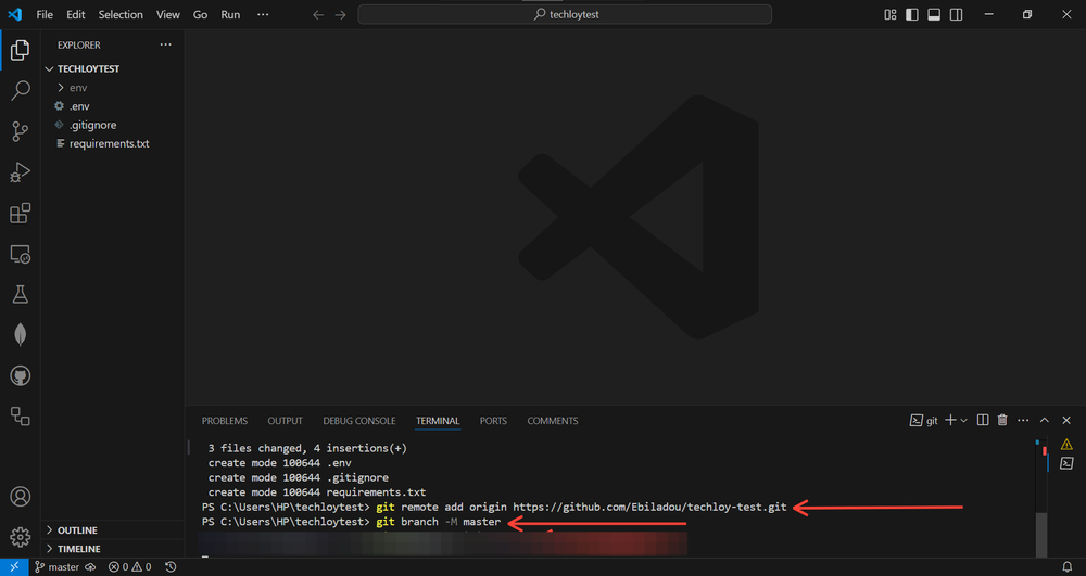 How to push changes to GitHub from VS code