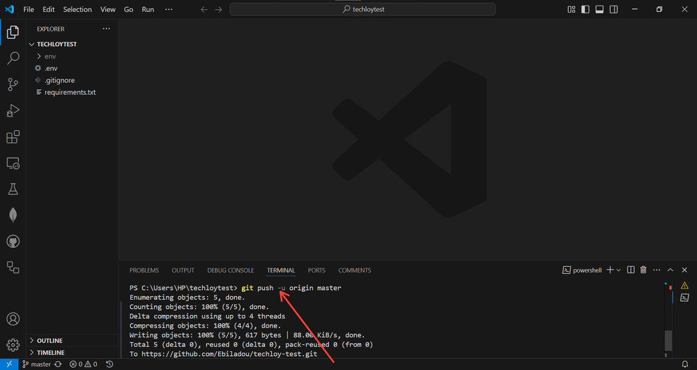 How to push changes to GitHub from VS code