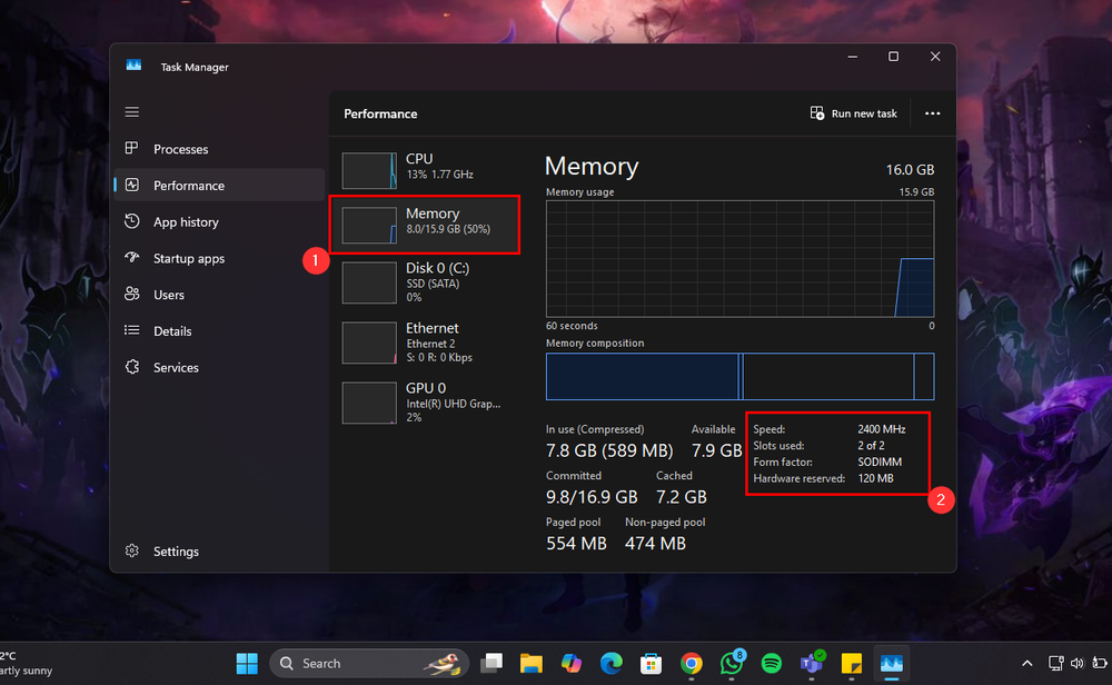 How to check the RAM speed on your PC