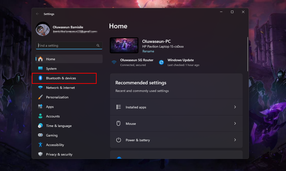 How to change mouse speed on Windows 11
