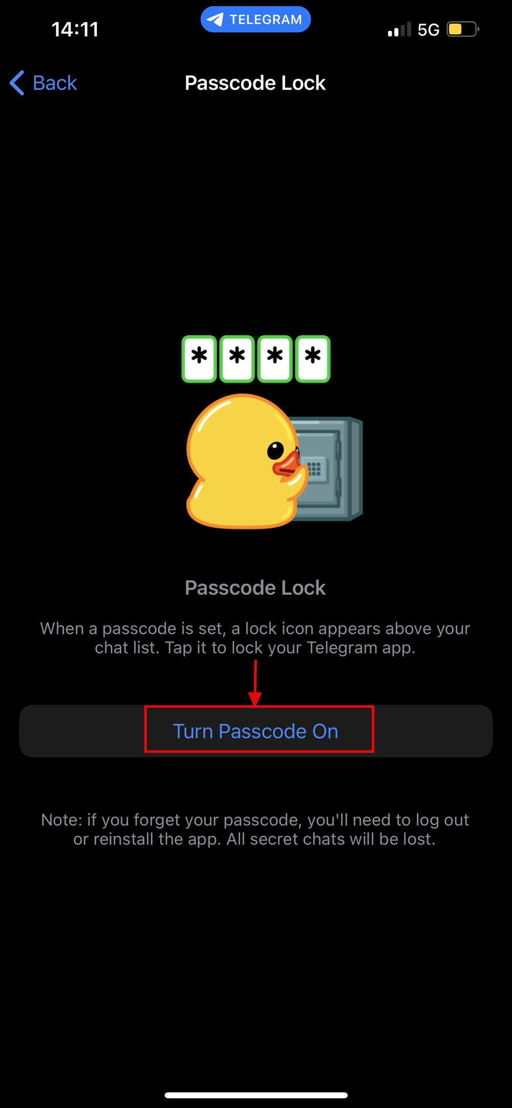 How to Lock Telegram Using Passcode on Mobile