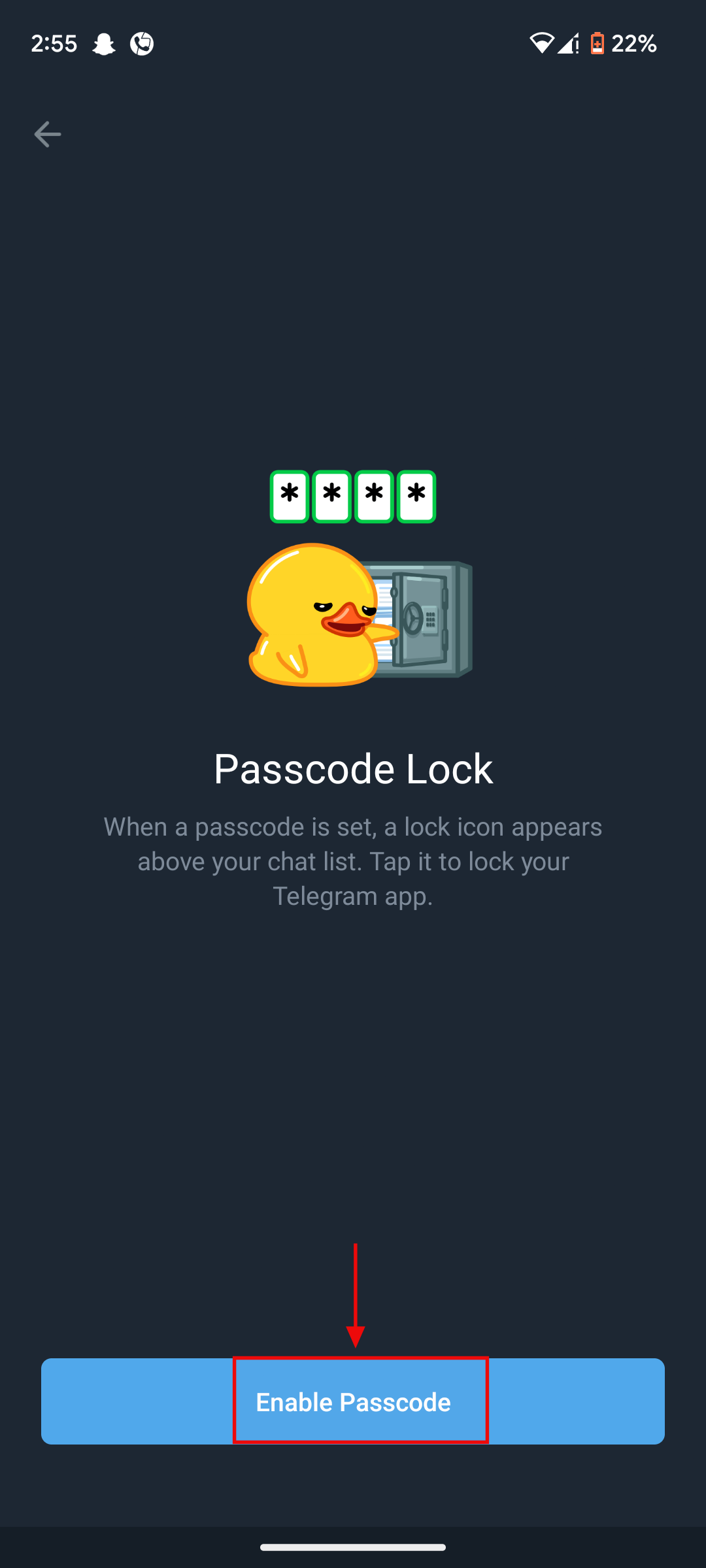 How to Lock Telegram Using Passcode on Mobile
