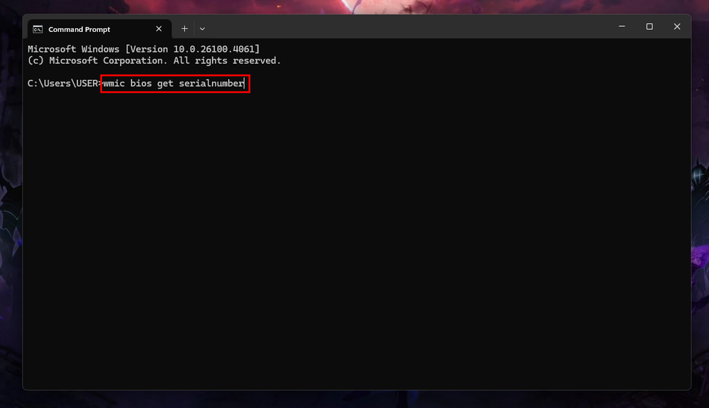 How to Find Your Laptop's Serial Number Using Command Prompt