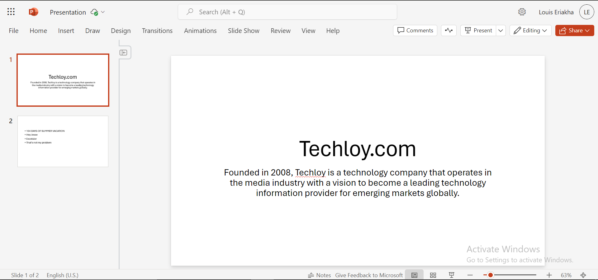 How to delete a slide in PowerPoint