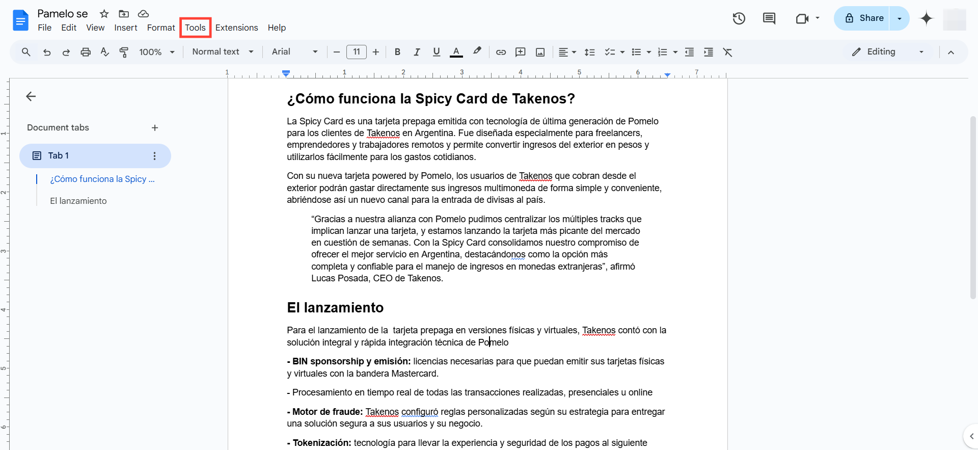 How to Translate Documents on Google Docs