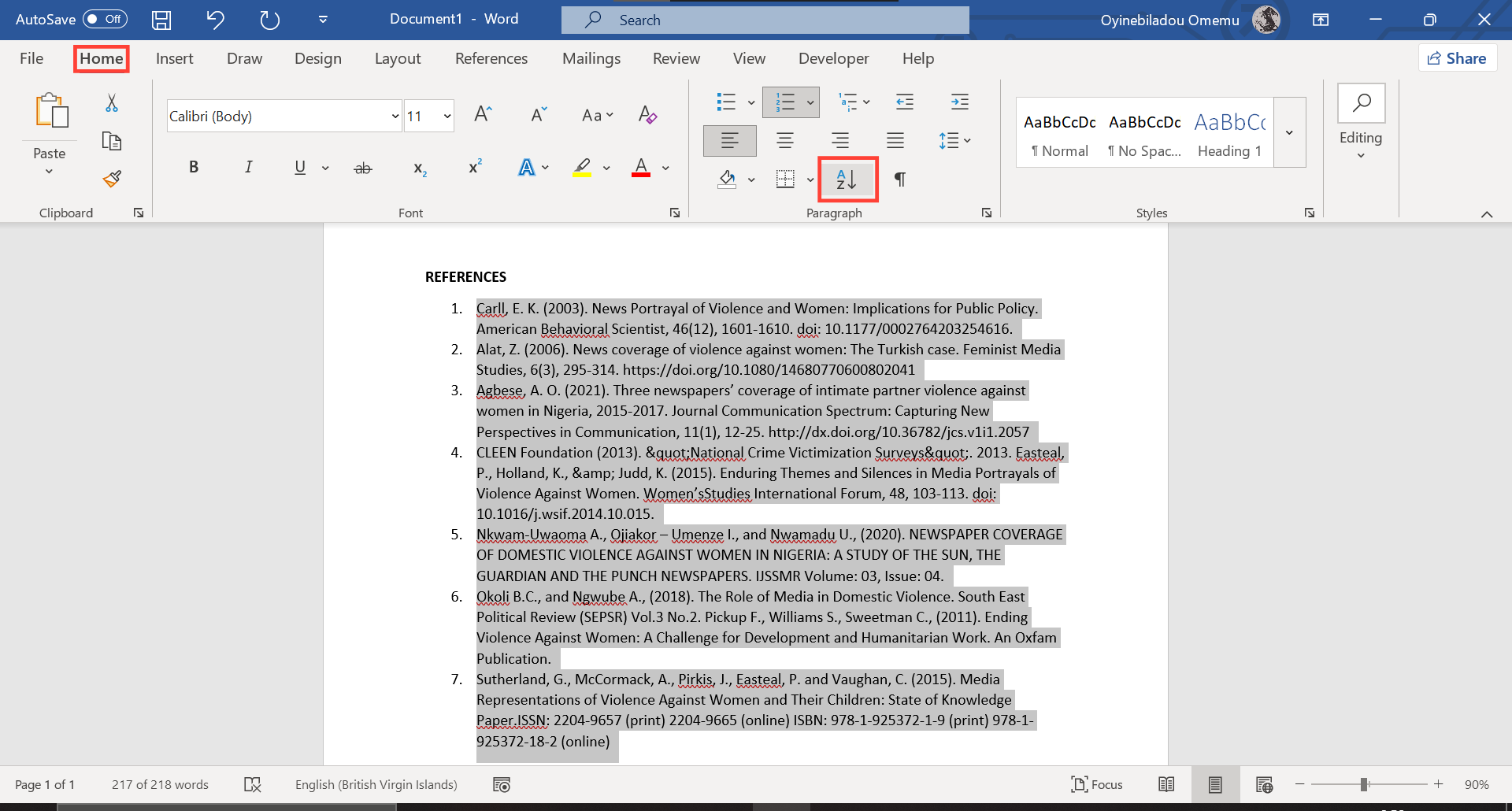 How to Alphabetize in Microsoft Word