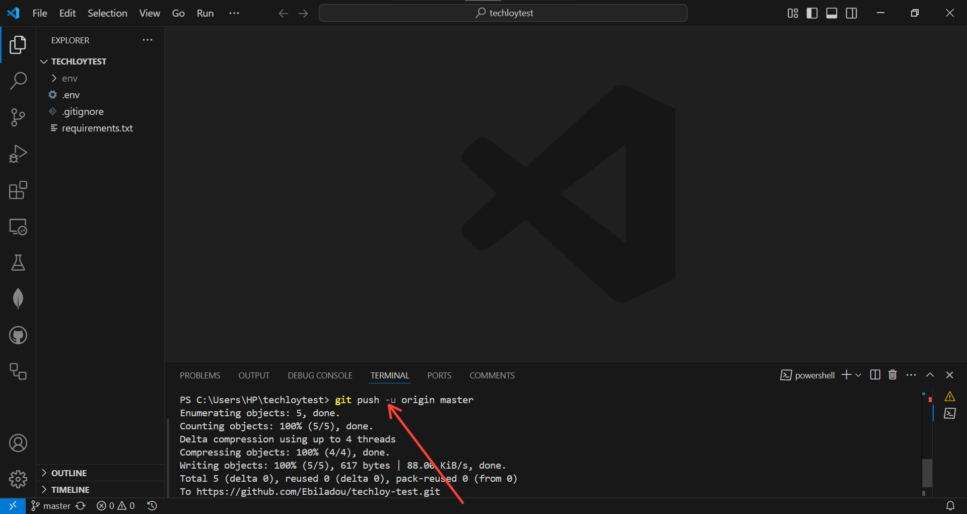 How to push changes to GitHub from VS code