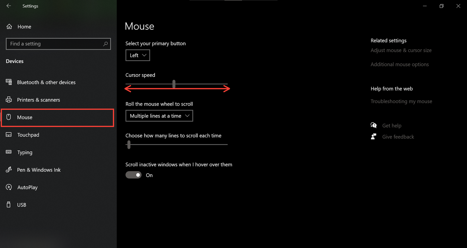 HOW TO: Change Mouse Cursor Speed on Windows 10