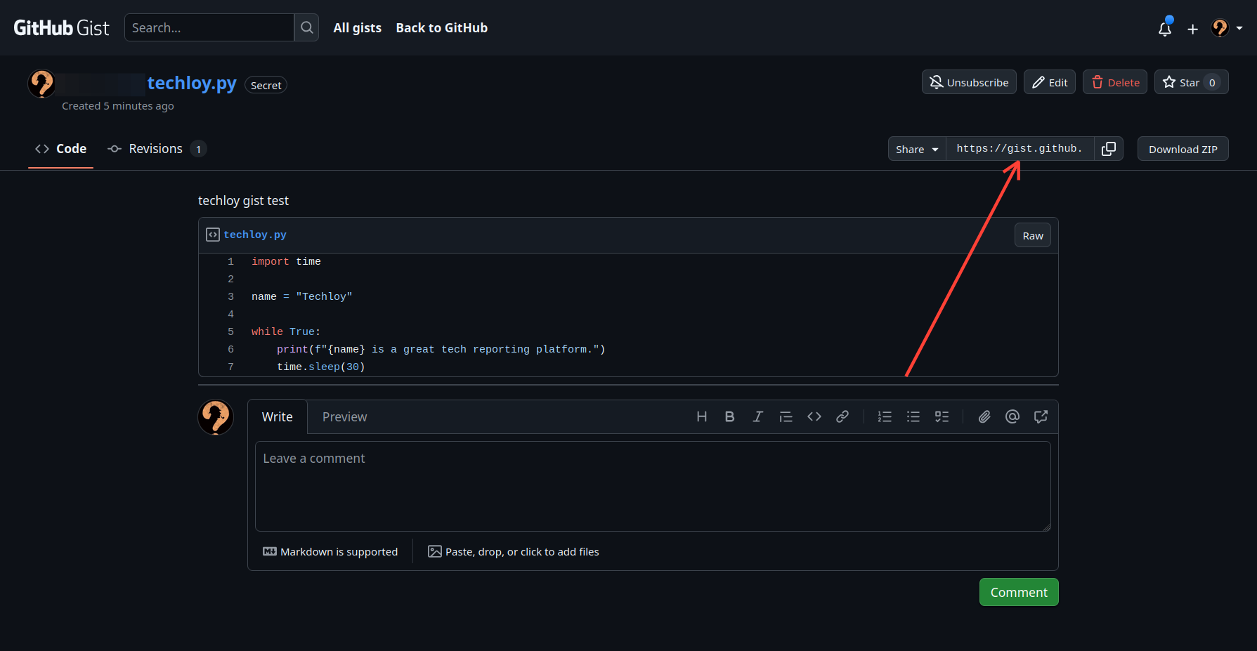 How to use Gists on GitHub
