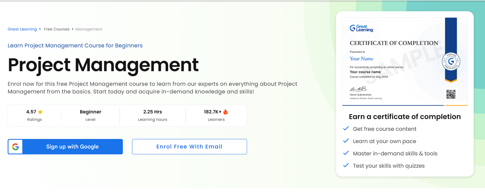 5 Free Project Management Courses with Certifications in 2025