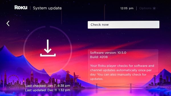 How to update your Roku device