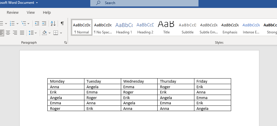 How to Add Background Color to Tables in Microsoft Word
