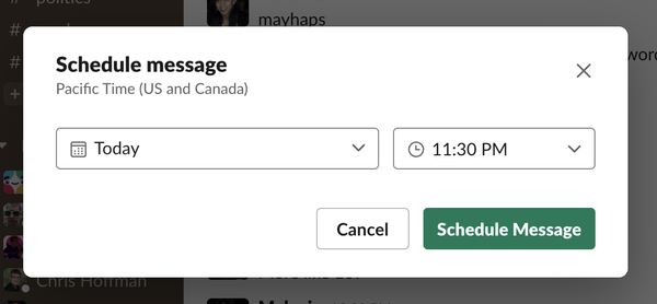 How to Schedule Slack Messages