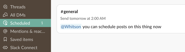 How to Schedule Slack Messages