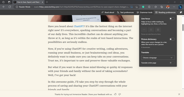 How to Use Reader Mode on Microsoft Edge