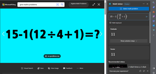 How to Solve Math Using the Microsoft Edge Browser