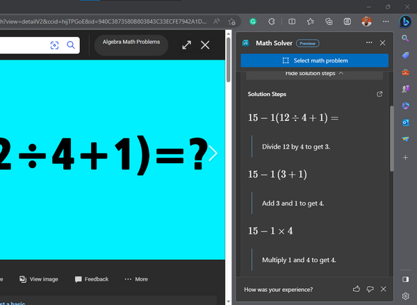 How to Solve Math Using the Microsoft Edge Browser