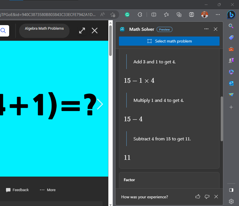 How to Solve Math Using the Microsoft Edge Browser