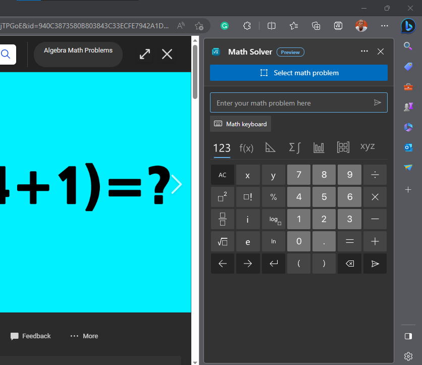 How to Solve Math Using the Microsoft Edge Browser