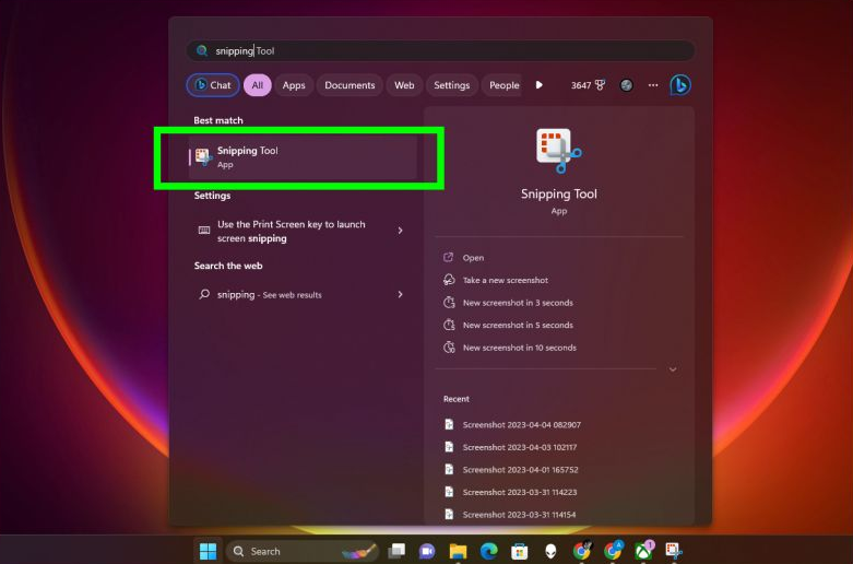 How to Screenshot in Windows 11