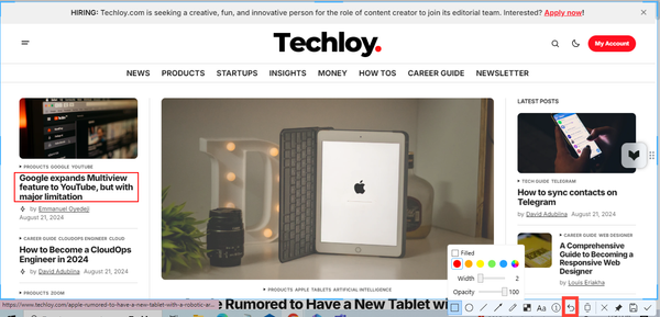 How to annotate your photos using Screenshot HD tool on Windows PC
