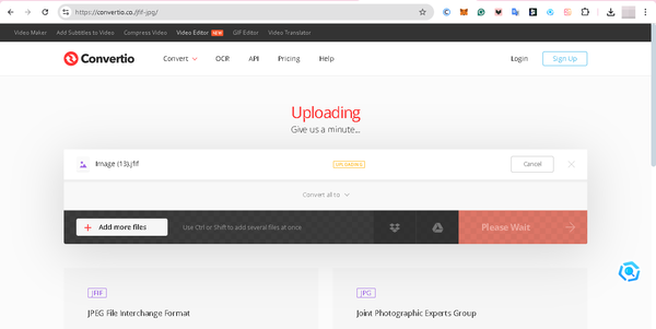 How to convert file format using Convertio