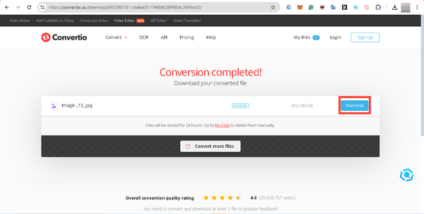 How to convert file format using Convertio