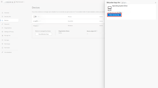 How to find your BitLocker recovery key on a Windows laptop