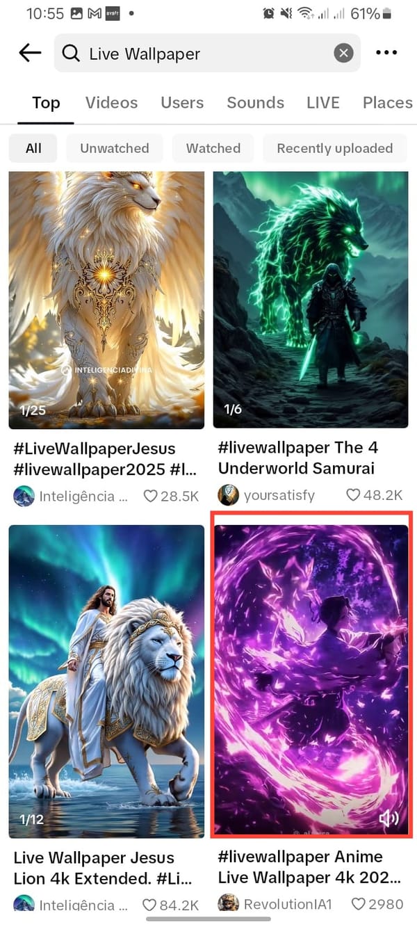 How to Set Up Live Wallpapers Using TikTok Videos