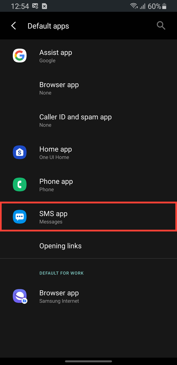 How to change Default apps on an Android phone