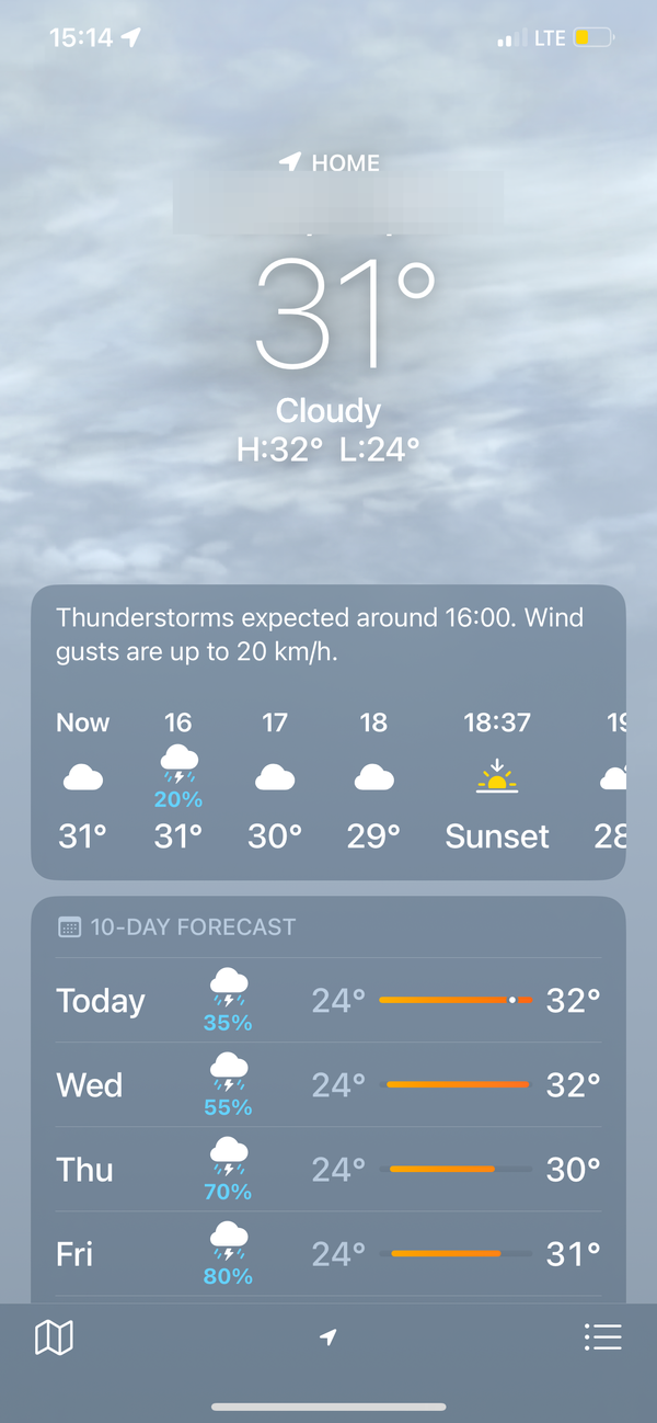 How to Change Weather Location on an iPhone