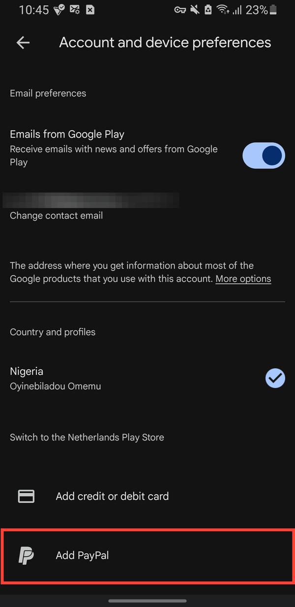 How to Change Your Country in the Google Play Store