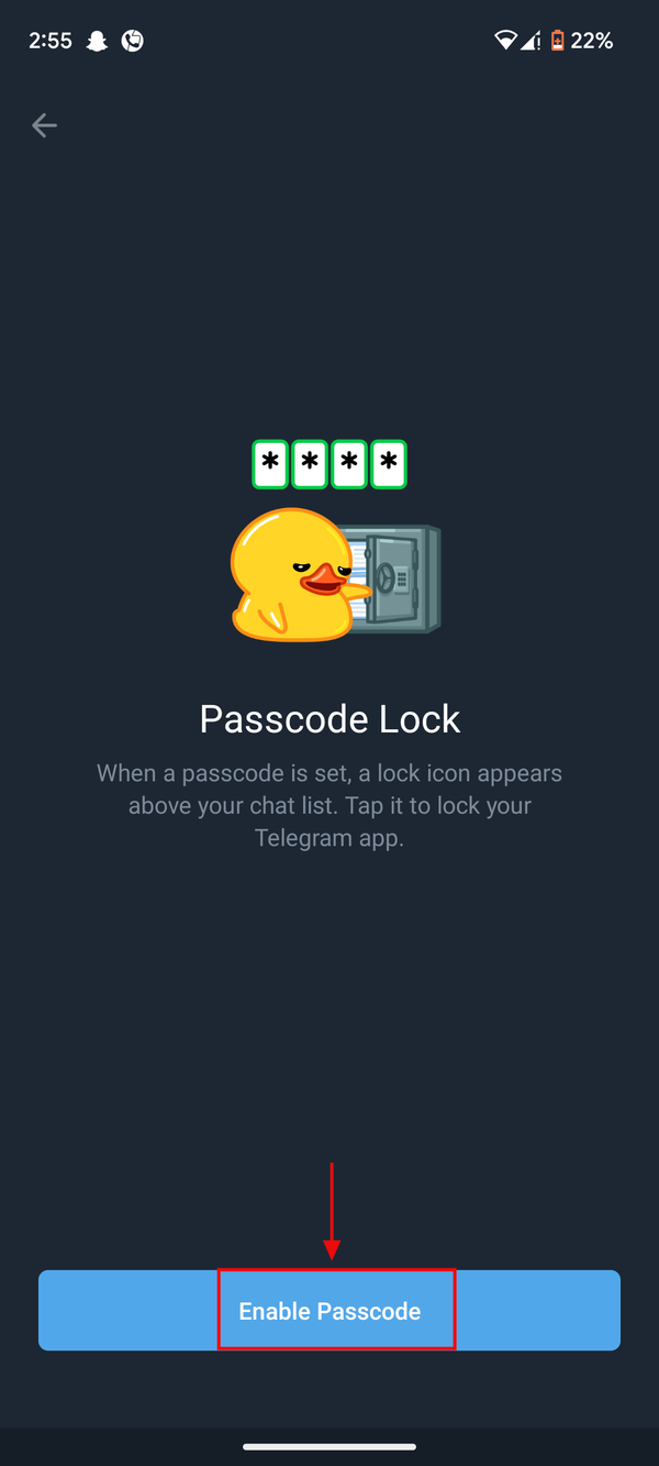 How to Lock Telegram Using Passcode on Mobile