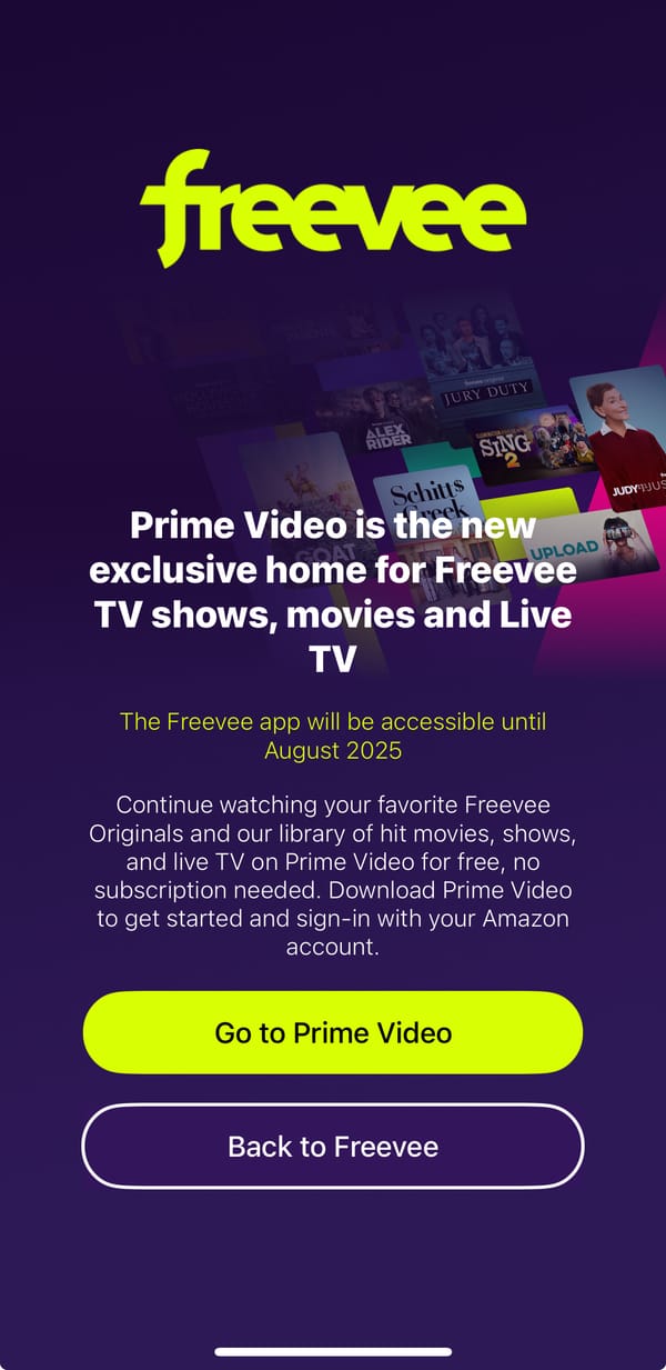 Amazon to shut down Freevee app in August