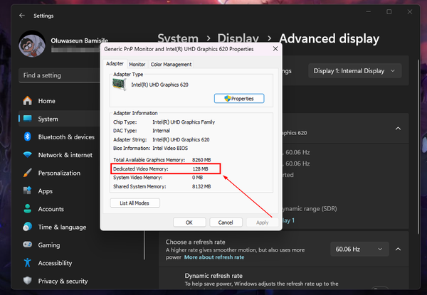 How to Check VRAM on Windows 11