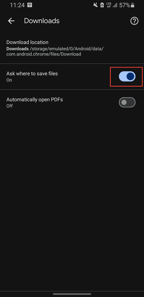 How to change Chrome download location